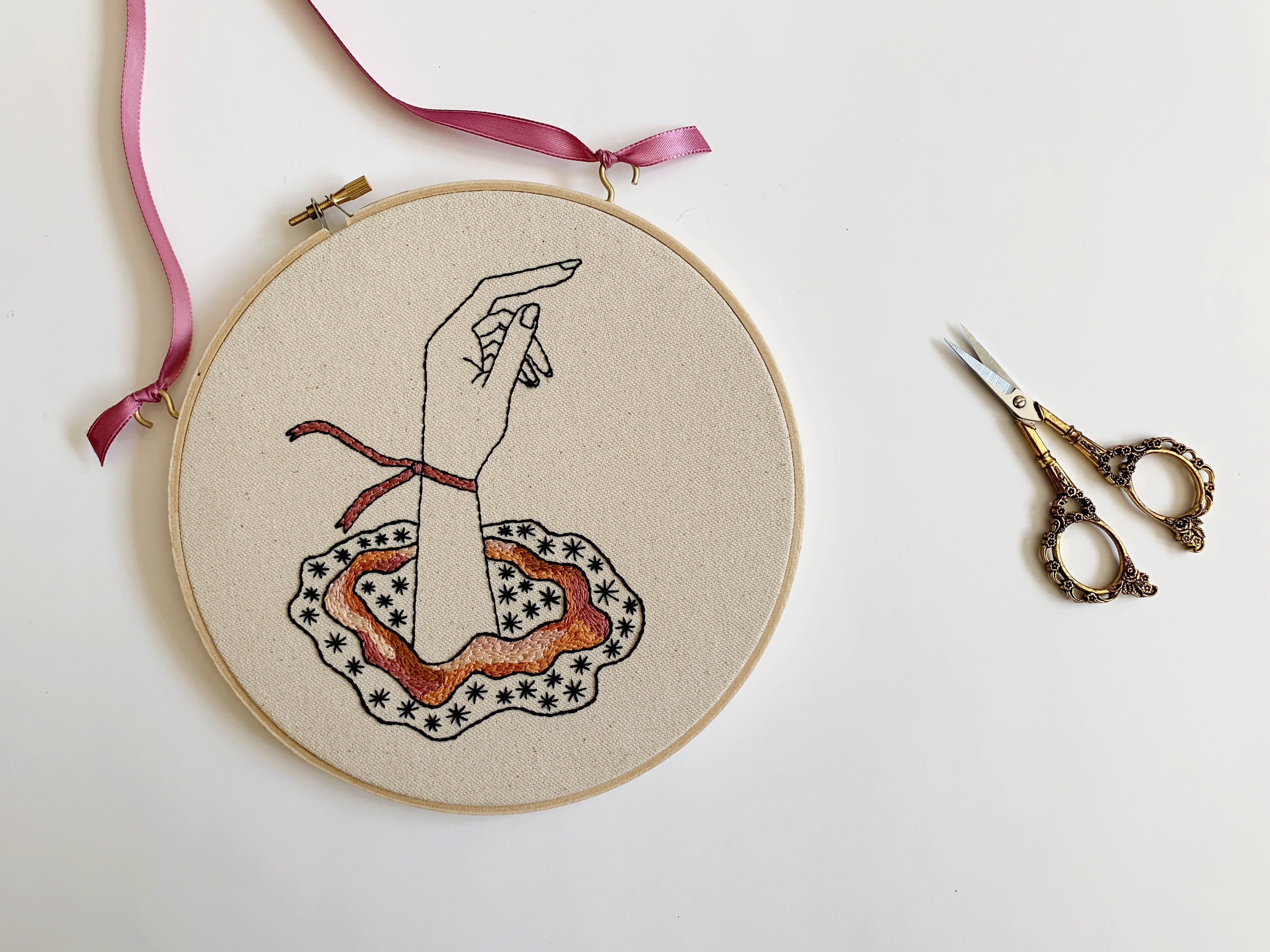 Morning Dew - Embroidery Hoop Pattern – Thread Honey