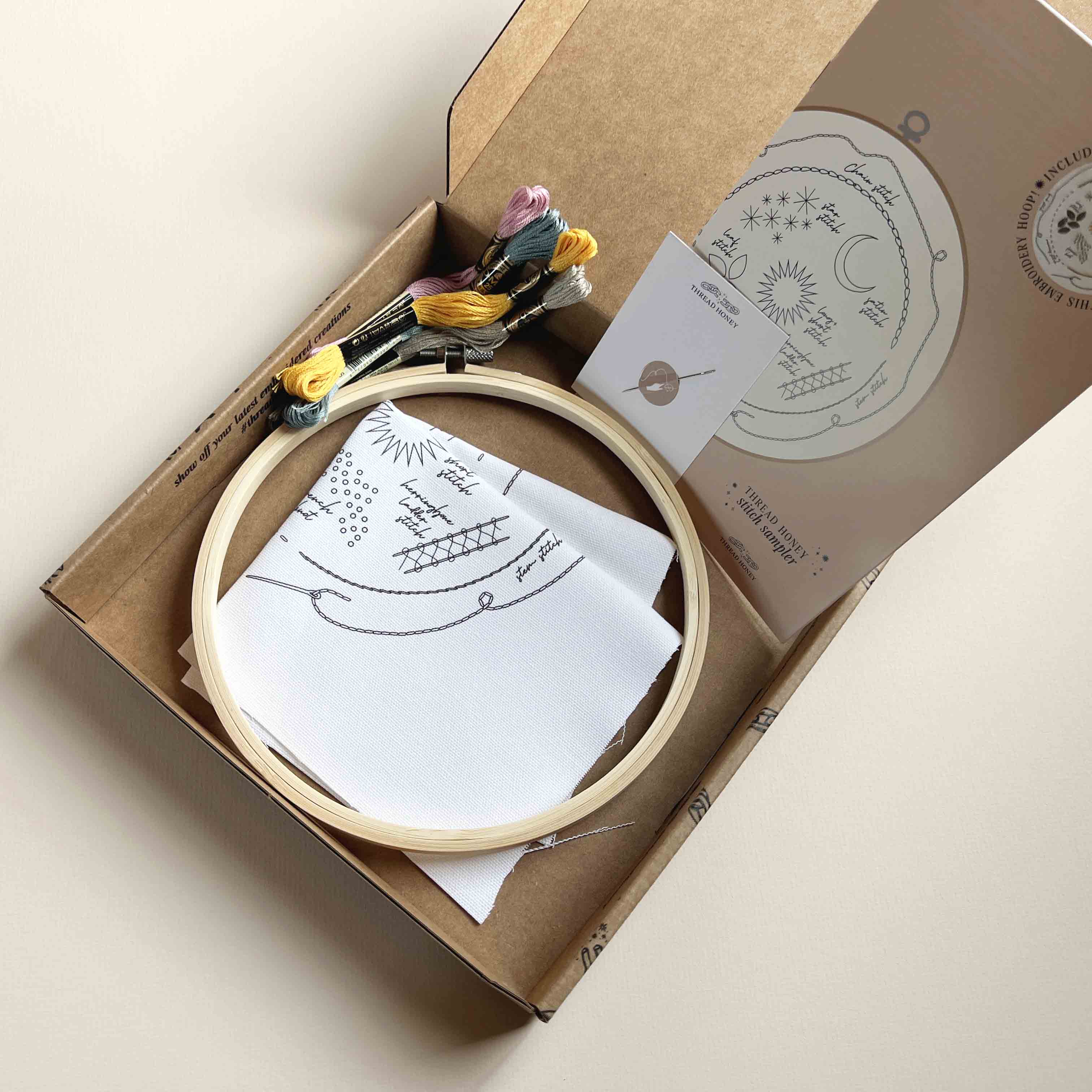 Embroidery Stitch Sampler Kit – Thread Honey